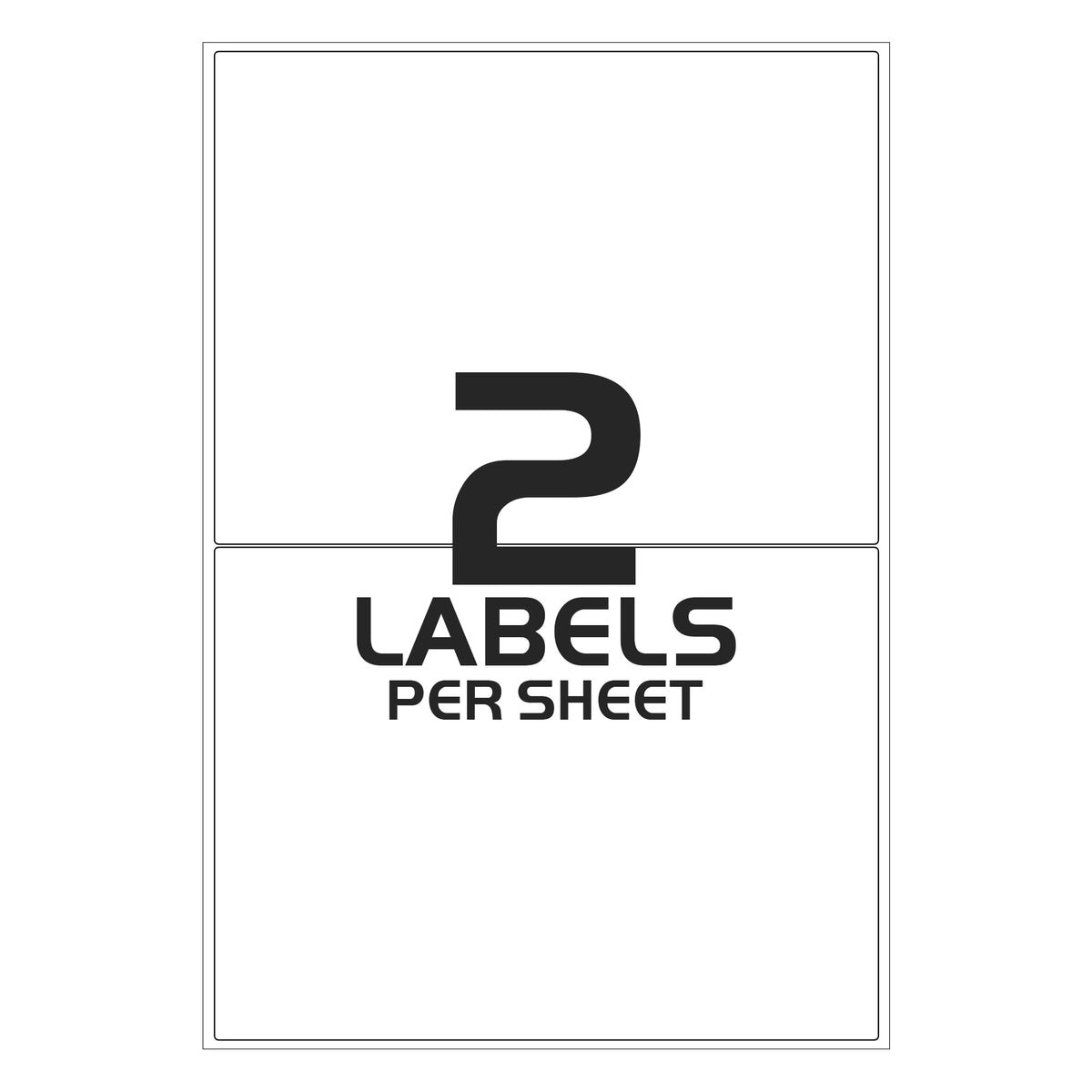 Self Adhesive Printer Labels - 2 Labels per Sheet - 199mm x 144mm – iSOUL