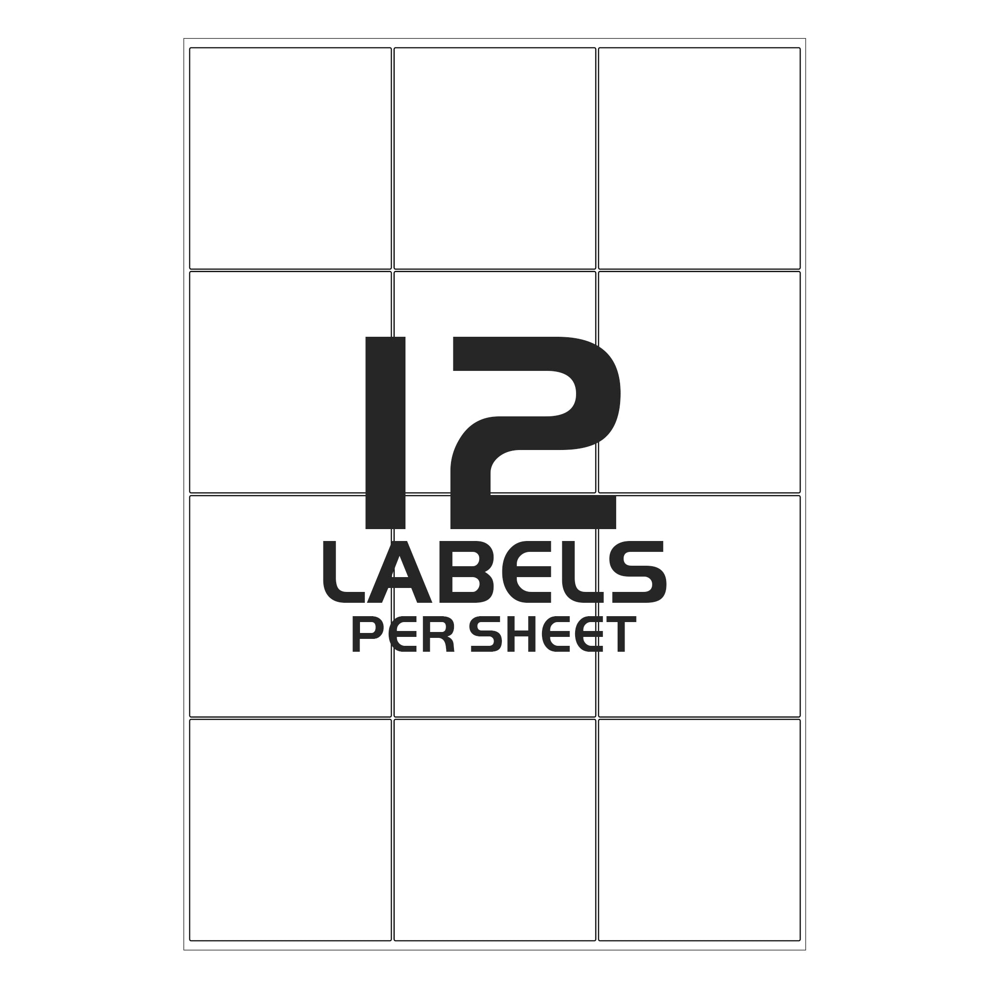 Address Labels Printable - 12 Labels per Sheet - 64mm x 72mm – iSOUL