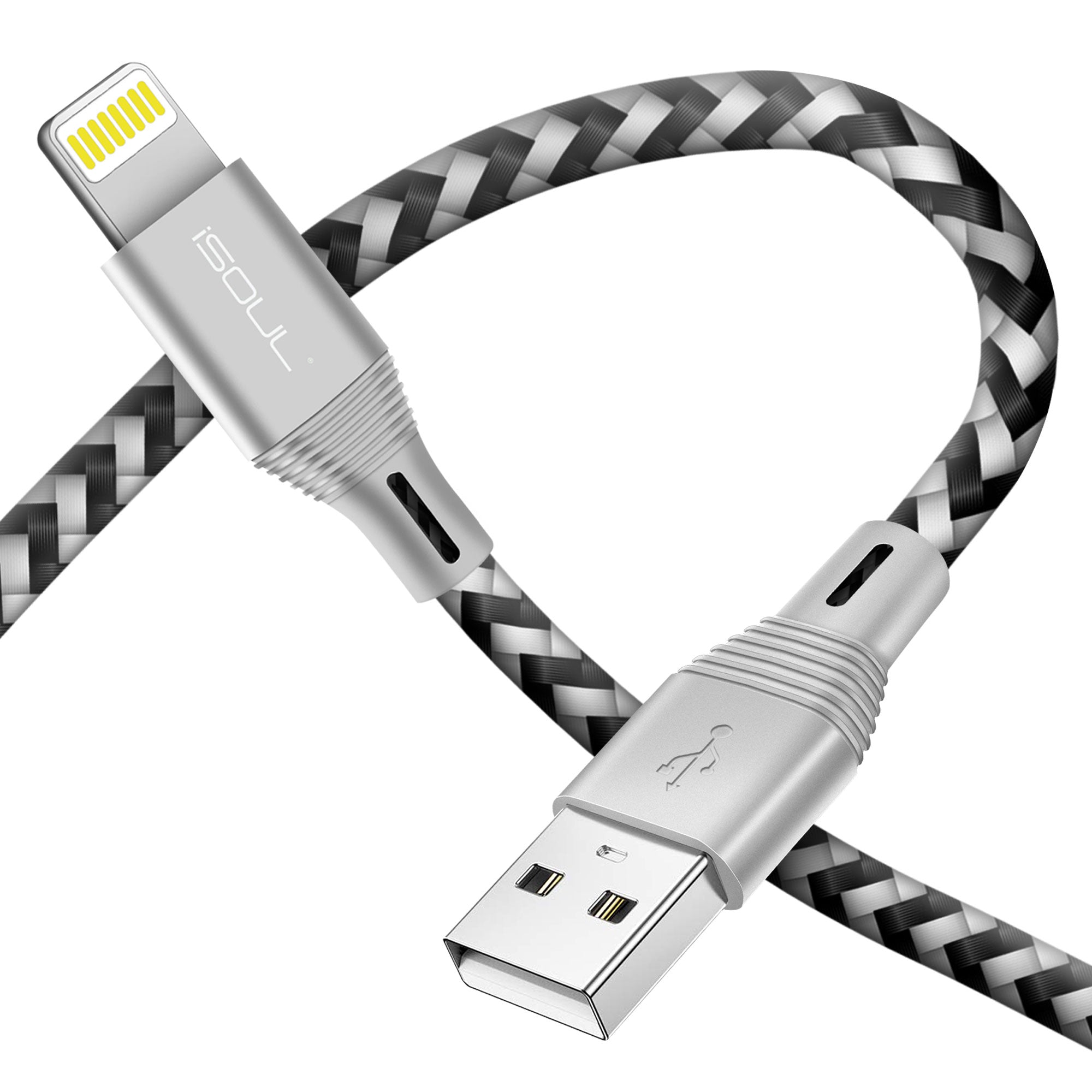iSOUL 1m Long Fast Charging Lightning Cable Data Cables
