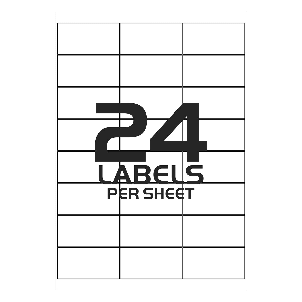 Address Label Sticker Sheets - 24 Labels per Sheet - 64mm x 34mm – iSOUL