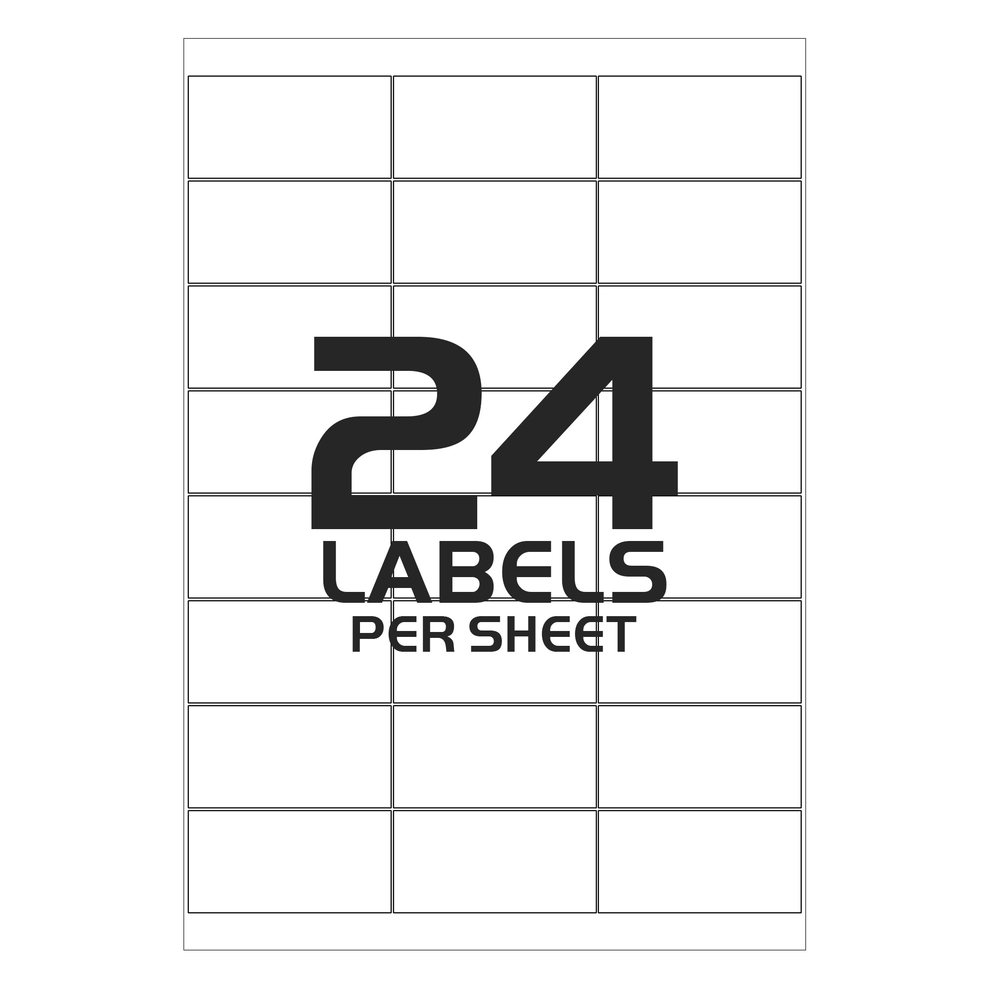Address Label Sticker Sheets - 24 Labels per Sheet - 64mm x 34mm – iSOUL