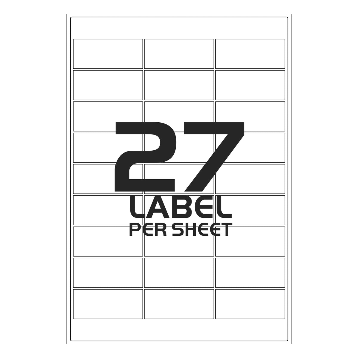 Address Printer Labels - 27 Labels per Sheet - 64mm x 30mm – iSOUL