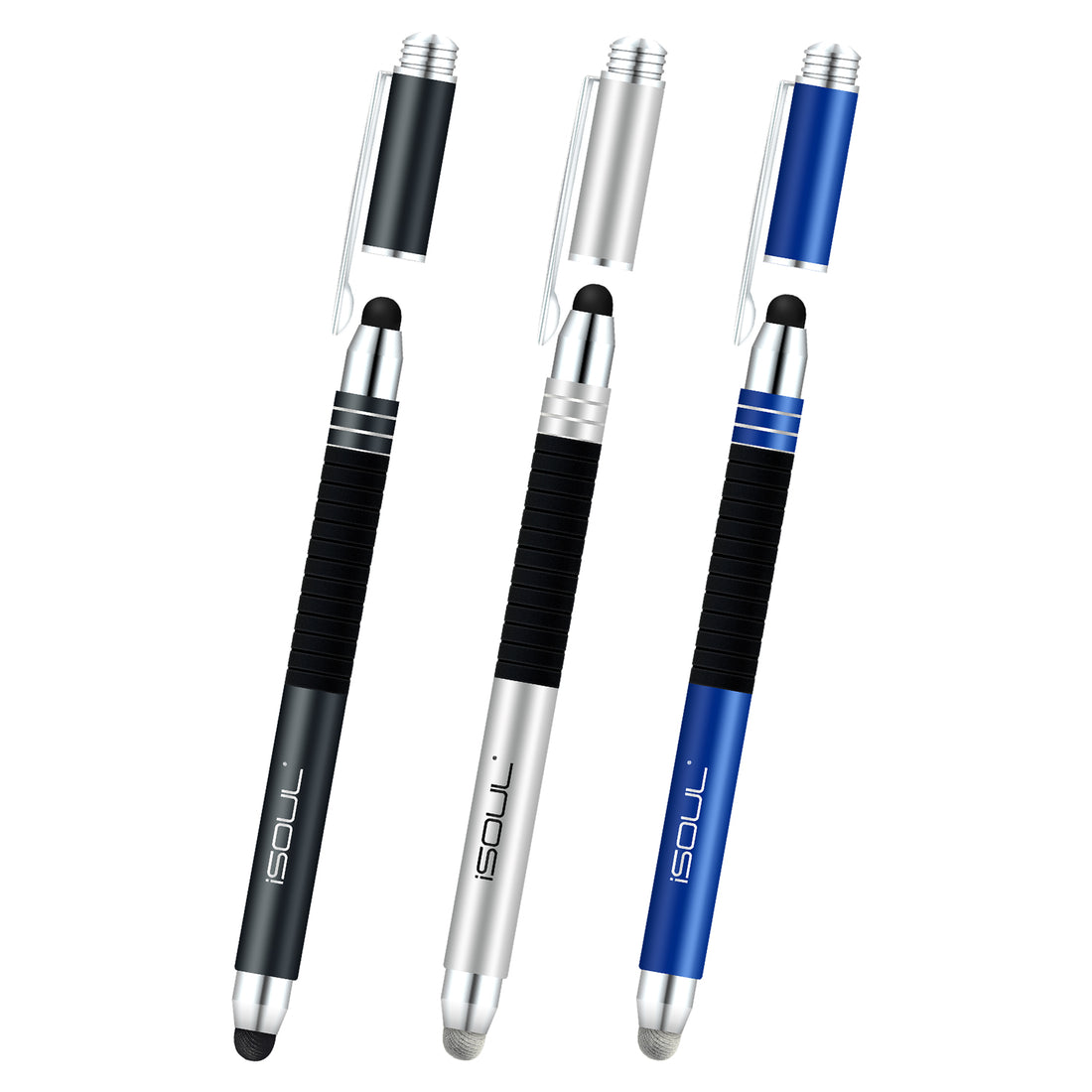iSOUL Stylus Pen for iPad Tablet iPhone with Microfiber Tips
