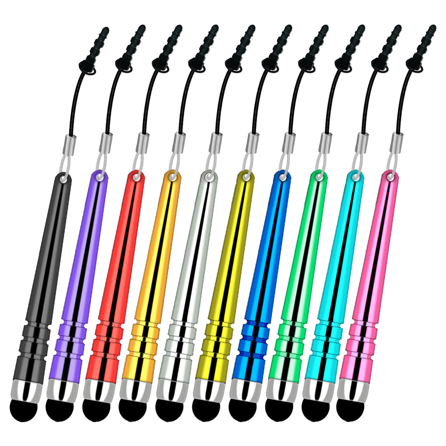 iSOUL Premium Quality 10 Pack Stylus Touch Pen With Anti-Dust Plug Cap