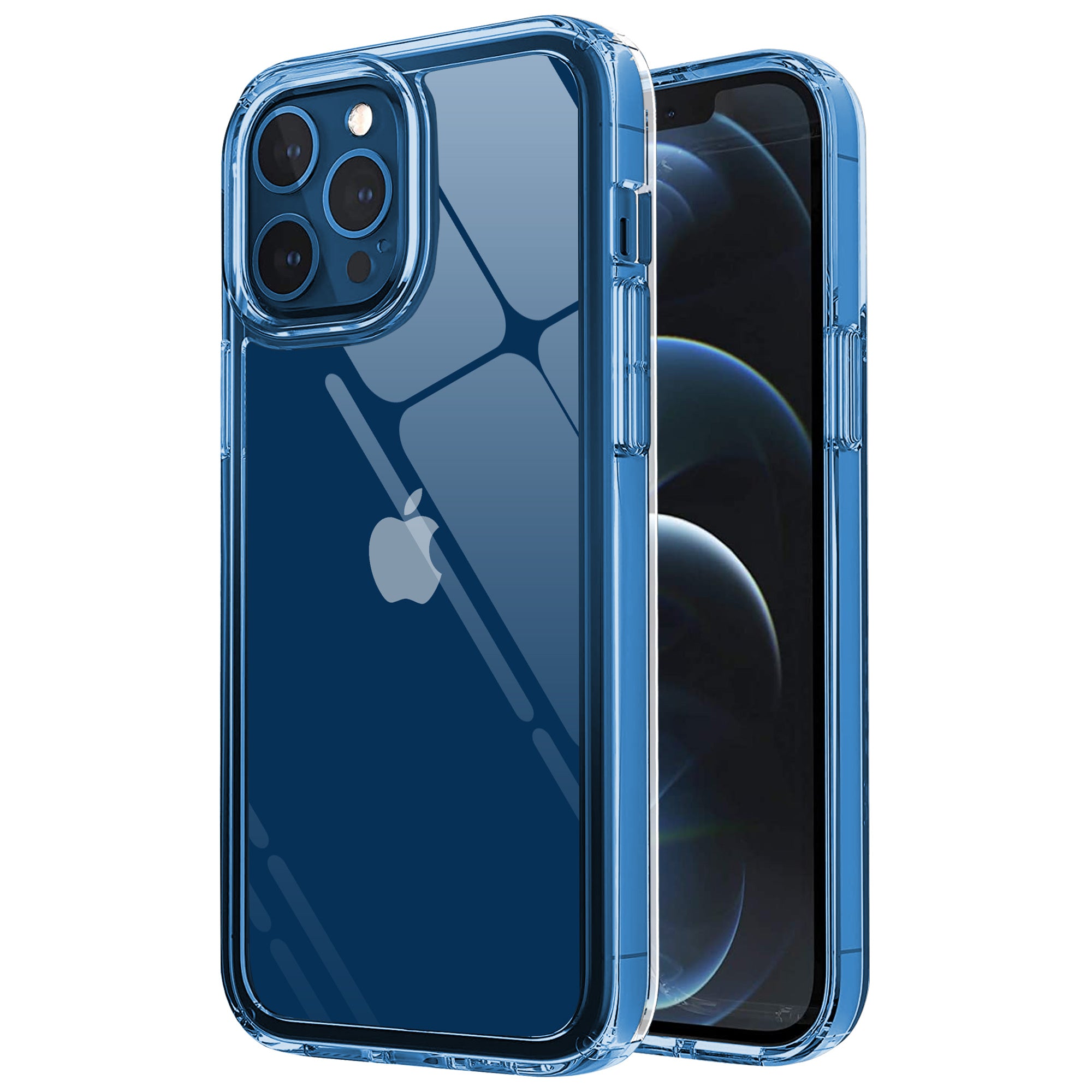 iPhone 12 Pro Max Case Hard Back Soft Bumper Around Slim Soft Silicone ...