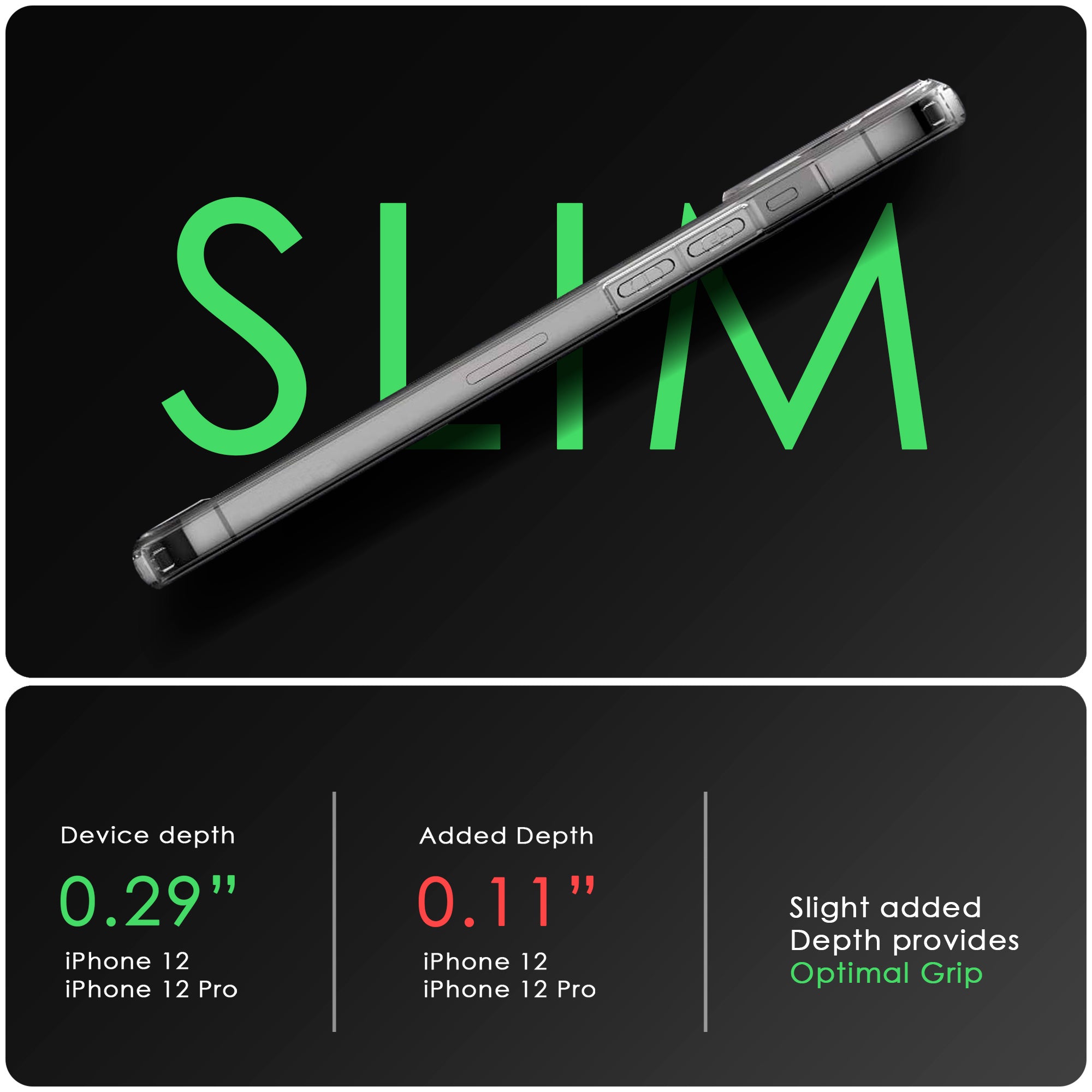 iSoul iPhone 12 Mini Case Acrylic Back Soft TPU Bumper Around Silicone ...