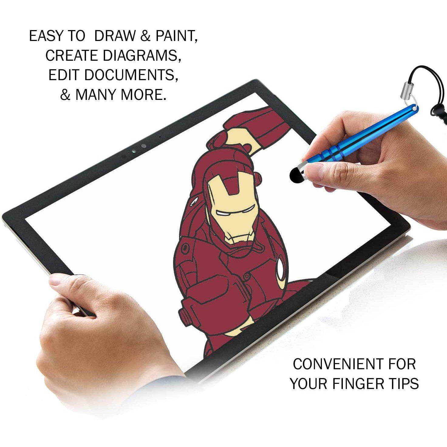 iSOUL Premium Quality 10 Pack Stylus Touch Pen With Anti-Dust Plug Cap