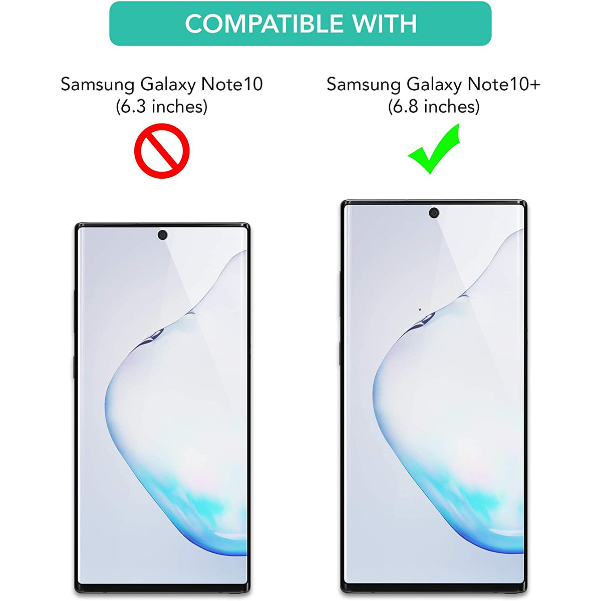 iSOUL Screen Protector for Samsung Galaxy Note 10 Plus 6.8" Pack of 3