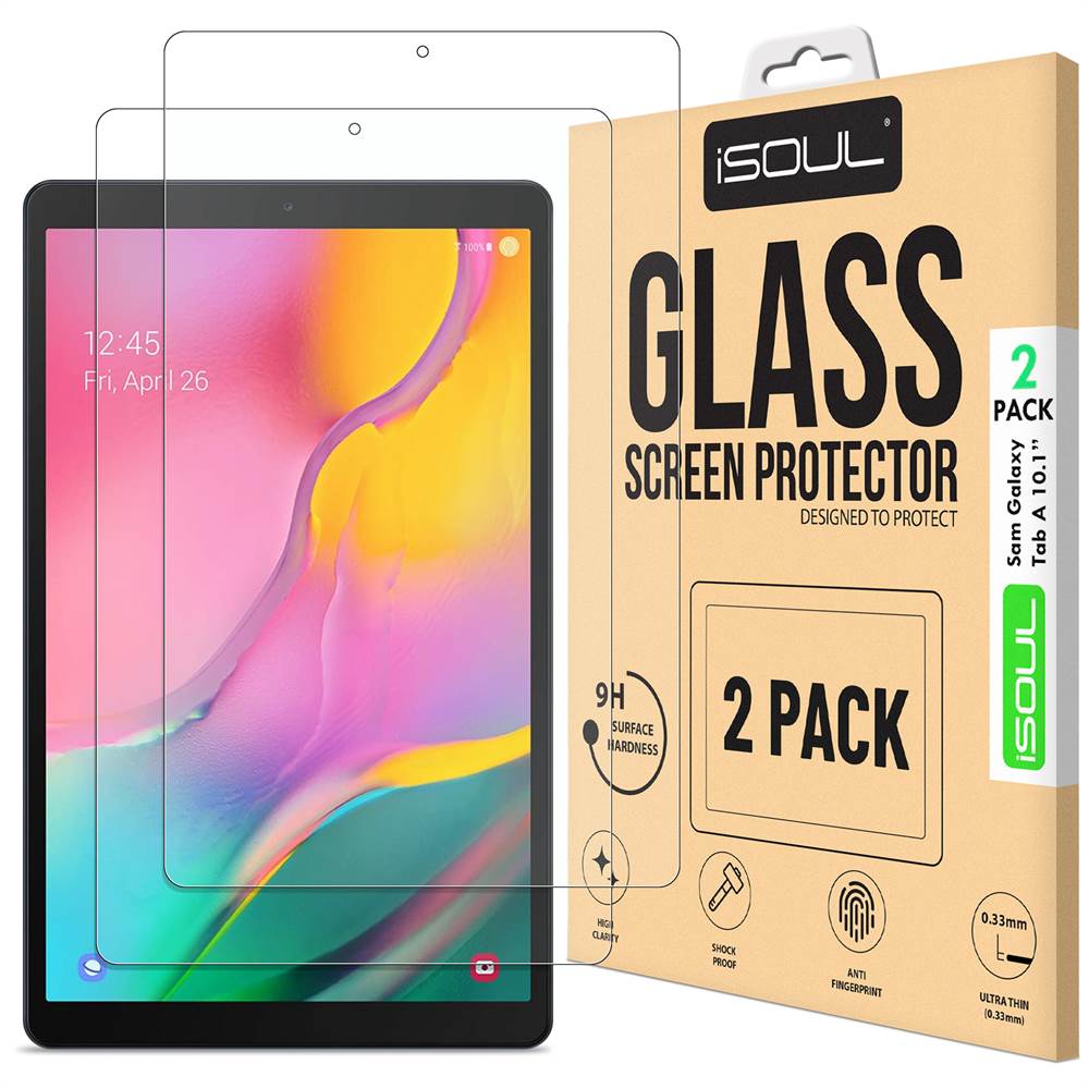 2 Pack Samsung Galaxy Tab A 10.1" Inch Screen Protector Tempered Glass ...