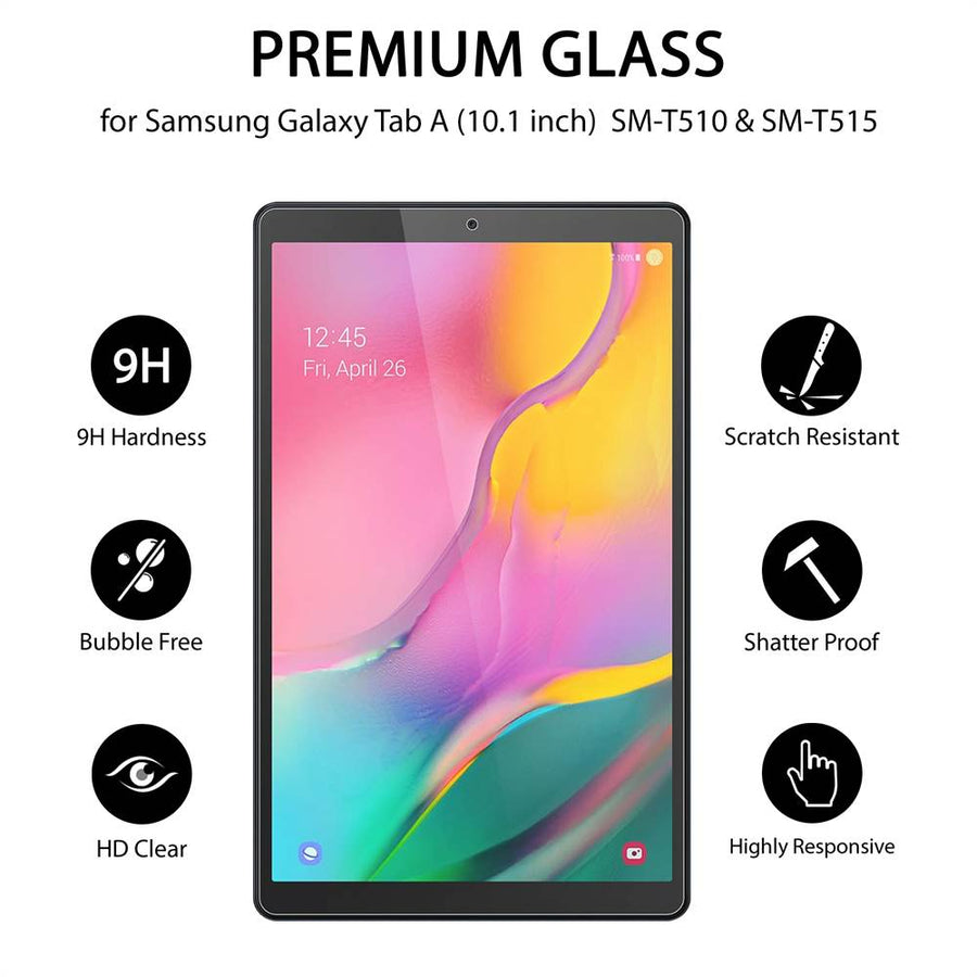 2 Pack Samsung Galaxy Tab A 10.1" Inch Screen Protector Tempered Glass ...