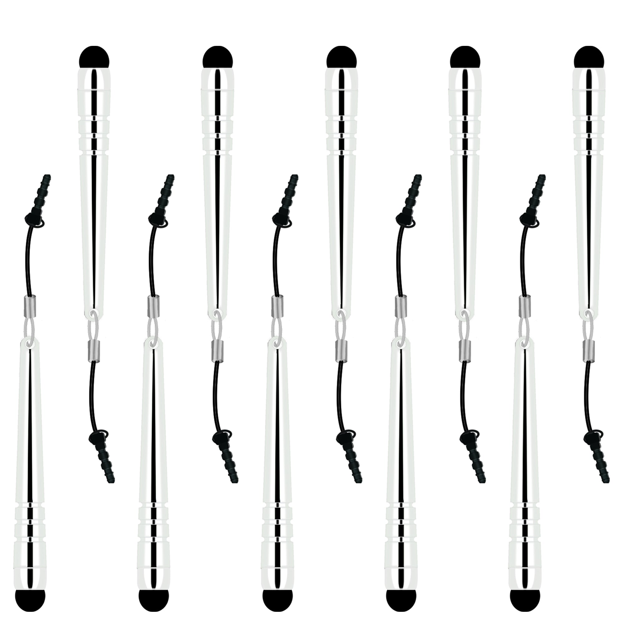 iSOUL Premium Quality 10 Pack Stylus Touch Pen With Anti-Dust Plug Cap