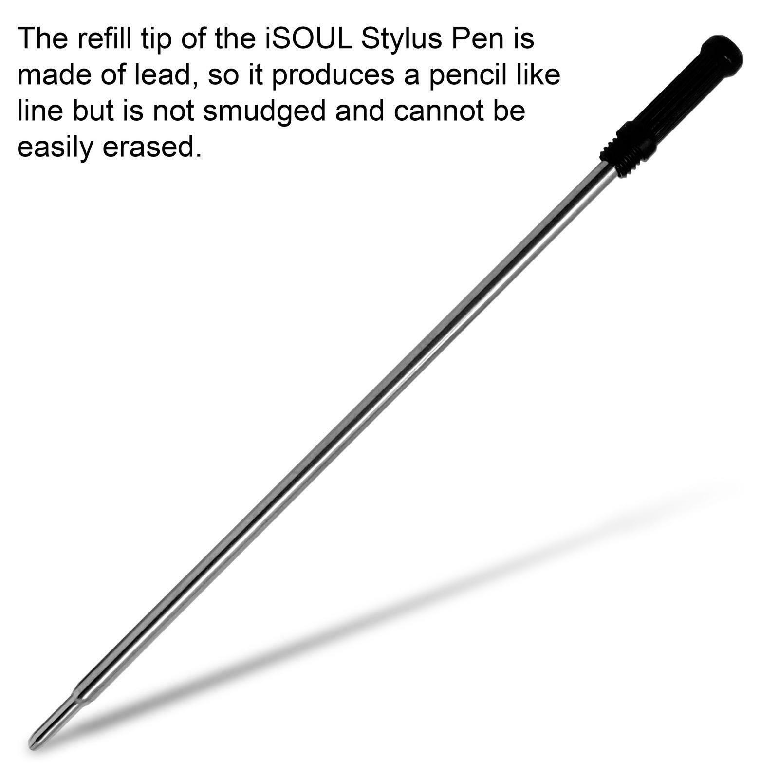 Black Ballpoint Refill for iSOUL Robin Biro Medium Smooth Writing