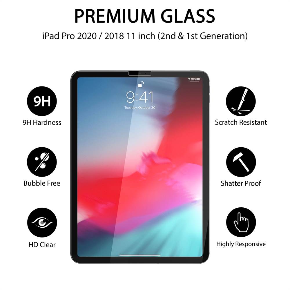 2 Pack Tempered Glass Screen Protector for iPad Pro 11" Inch – iSOUL