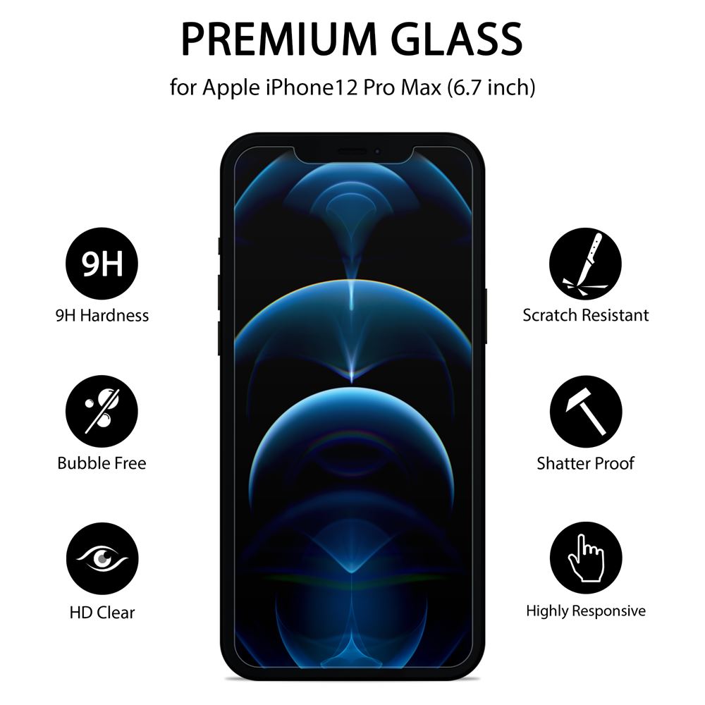 Best iPhone 12 Pro Max Screen Protector | 4 Pack Tempered Glass – iSOUL