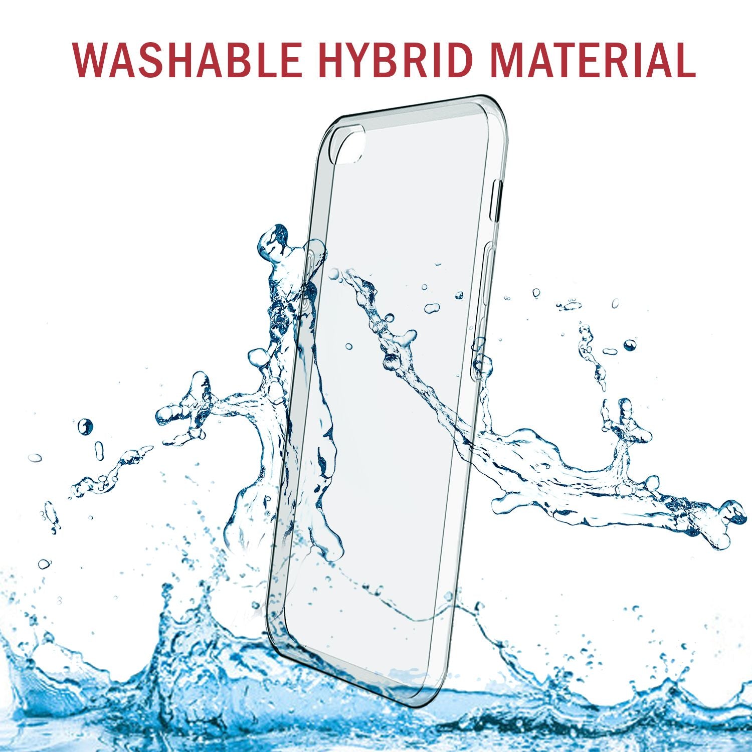 iSOUL Transparent Clear Case for Apple iPhone 8