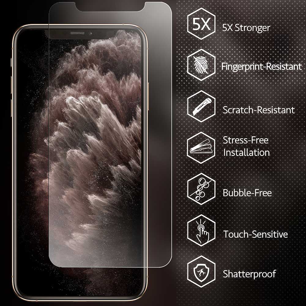 For Apple iPhone 11 Pro Max / XS Max Screen Protector Tempered Glass ...
