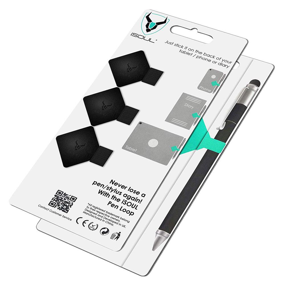 3X iSOUL Adhesive Pen Loop Stylus Holder