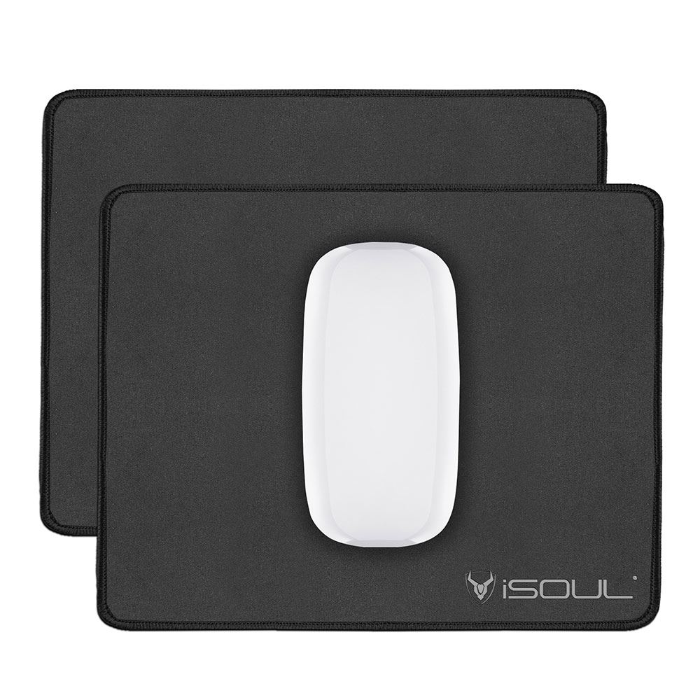 Soft Neoprene Washable Black Mouse Pad for Office and Home Use – iSOUL