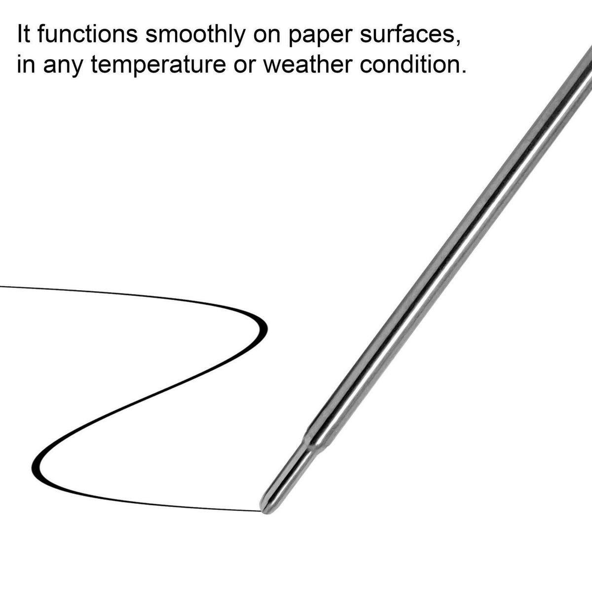 Black Ballpoint Refill for iSOUL Robin Biro Medium Smooth Writing