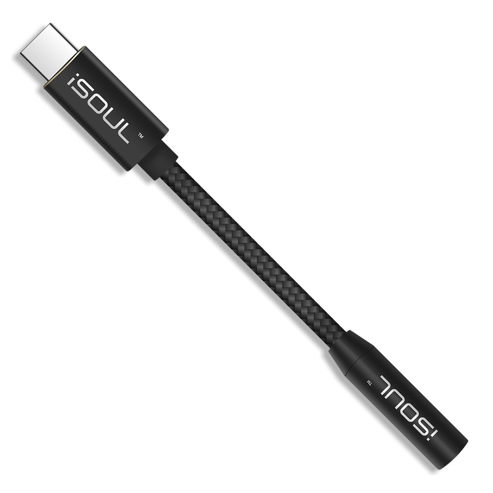 Type C USB to 3.5mm Audio Adapter Nylon Braided – iSOUL